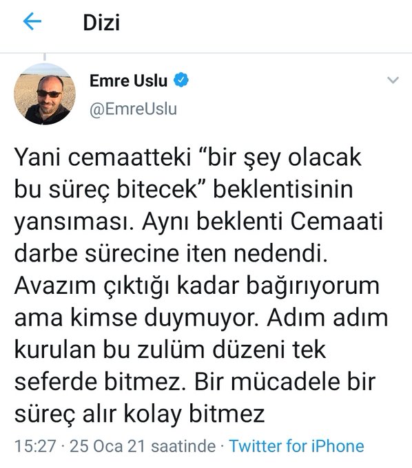 Emre Uslu sosyal medyada algı çalışmalarına devam ediyor - Fetö Gerçekleri